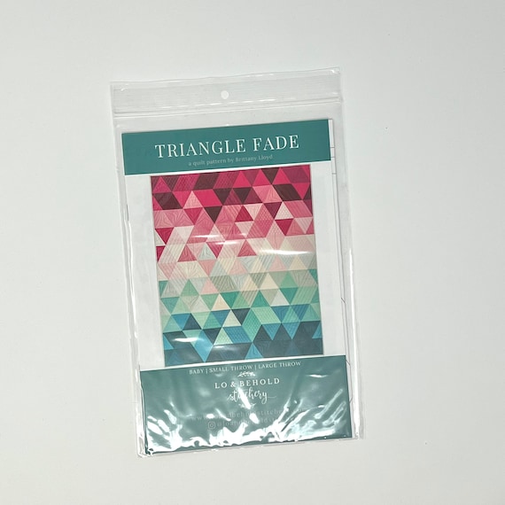 Triangle Fade Quilt Pattern Lo & Behold Stitchery Brittany | Etsy