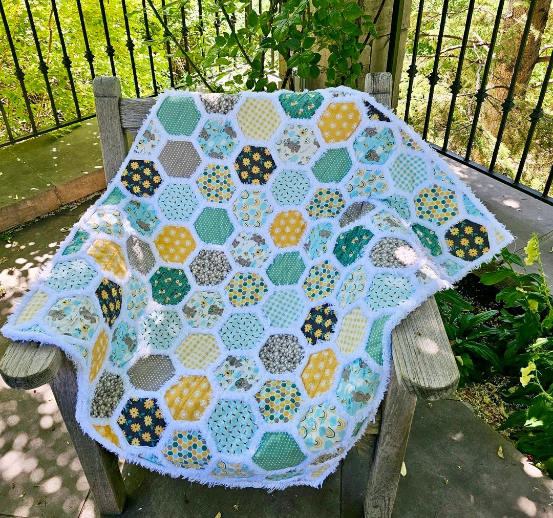 Hello Honey Hexie + Chenille-it Baby Quilt, Maureen Fiorellini Hello ...