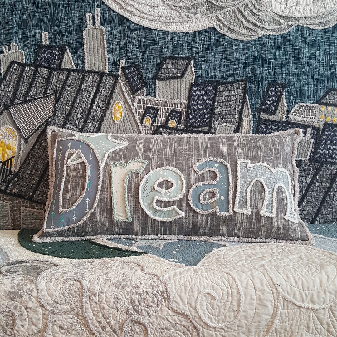 Dream Pillow Kit, Pillow Kit, Dream Kit, Applique Pillow, Chenille ...