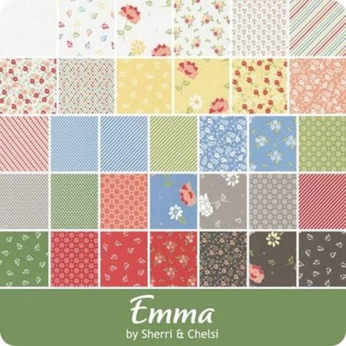 MODA Charm Pack, Emma by Sherri & Chelsi, Moda Charm Pack, 42 Pcs ...