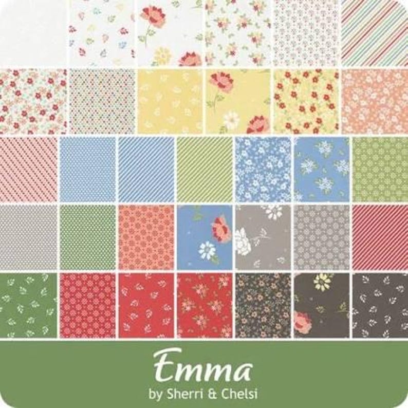 MODA Charm Pack, Emma by Sherri & Chelsi, Moda Charm Pack, 42 Pcs ...