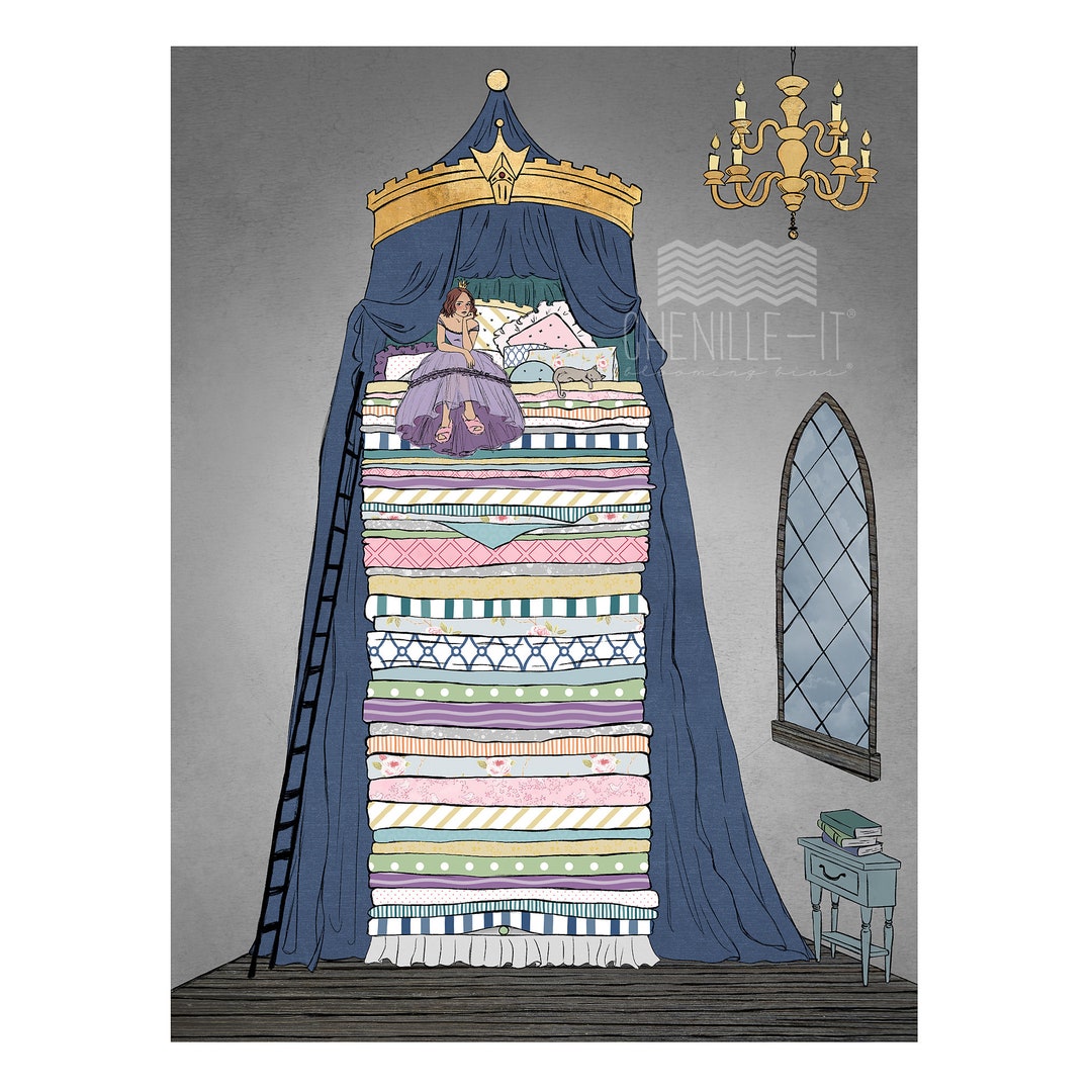 Princess and the Pea Quilt Kit, Panel Quilt Kit, Princess Quilt ...