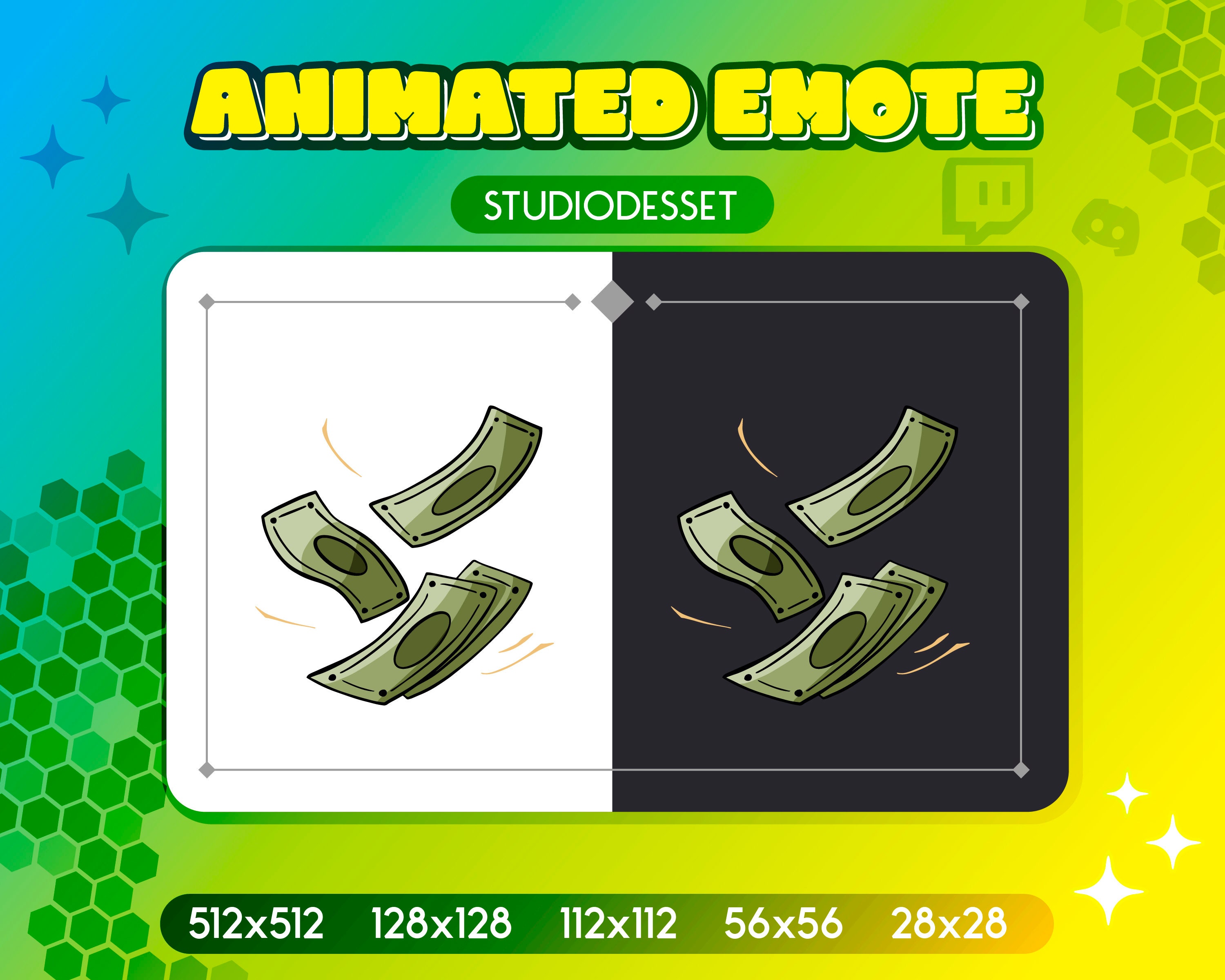 Animated Twitch Emote Donation Emote for Streamers Money Emote Instant ...