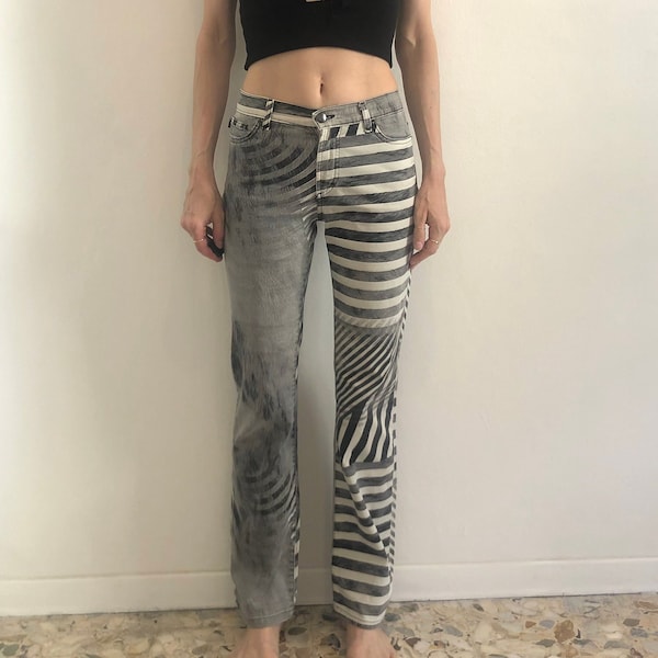 Abstract Jeans - Etsy