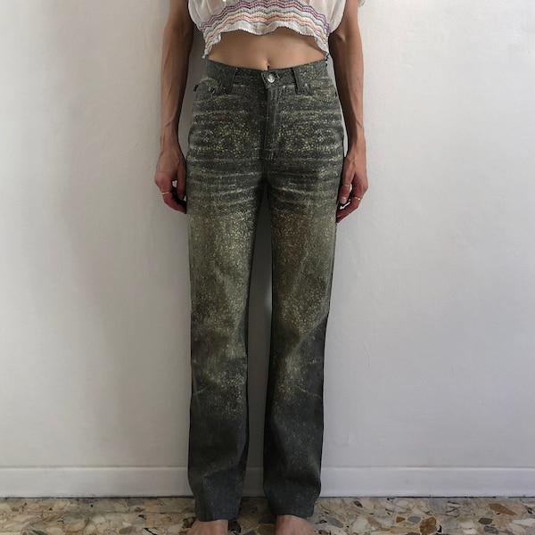 Abstract Jeans - Etsy