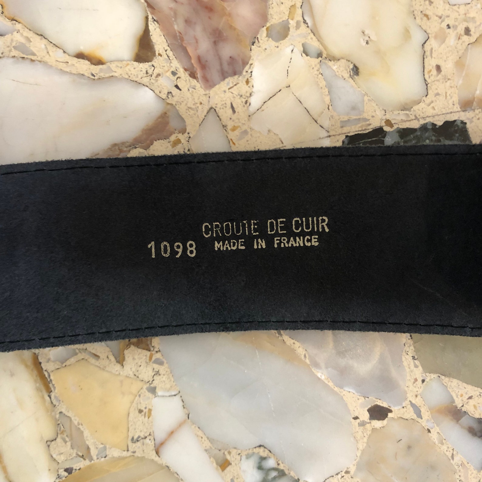 80s Snake Interlocking Black Leather Boho Heavy Metal Belt Silver ...