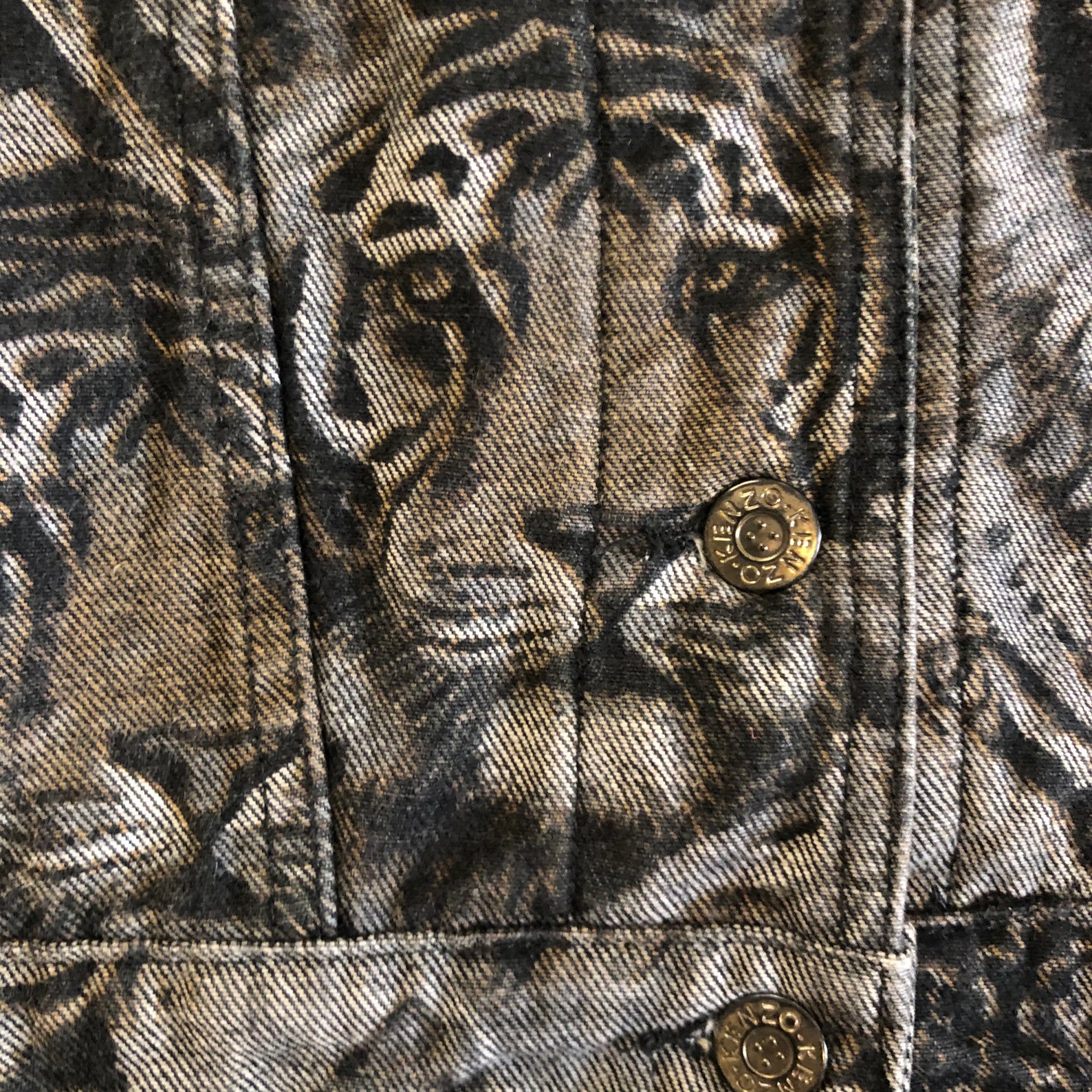 90's Kenzo Jeans Tiger All Over Animal Print Denim Jeans | Etsy