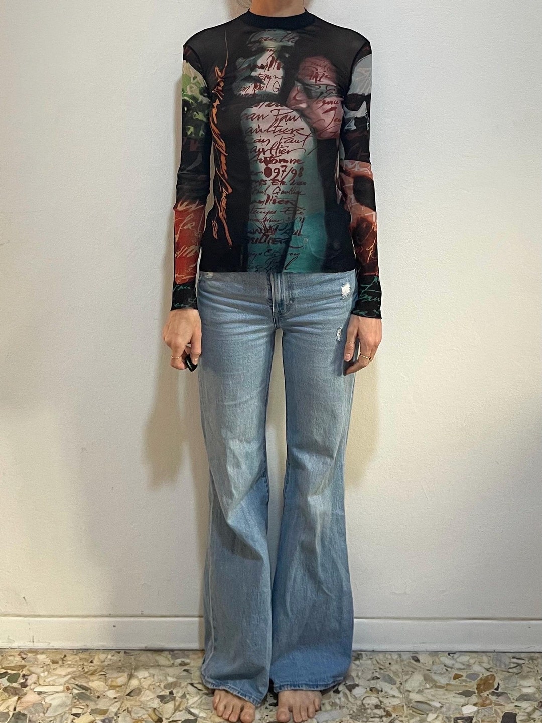 90s Jean Paul Gaultier Sado Maso Sheer Stretch Mesh Club Kid Top - Etsy