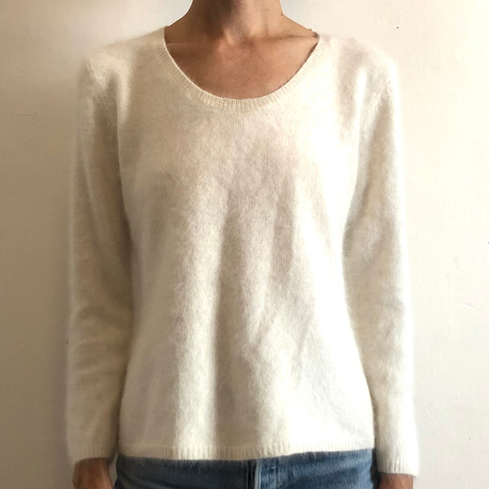 1960s White Angora Sweater Pure Pin up Sweater Girl - Etsy
