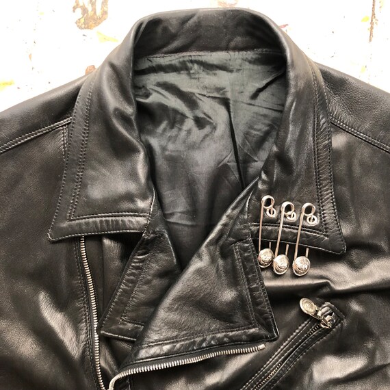 1994 Gianni Versace Punk Collection Safety Pin Black … - Gem