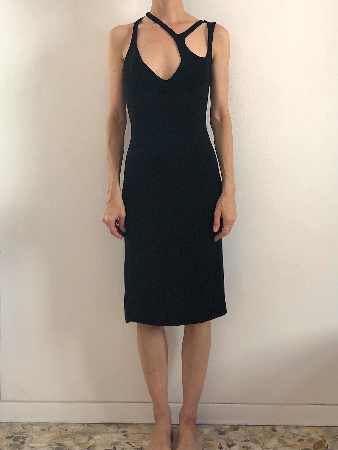 Y2K Plein Sud Sexy Cut Out Club Kid Dress Slinky Rayon Jersey - Etsy
