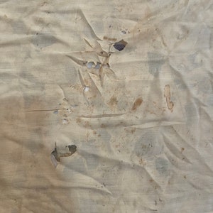 Antique Research Piece Damaged Fringe Silk Scarf With Hand Embroidered ...