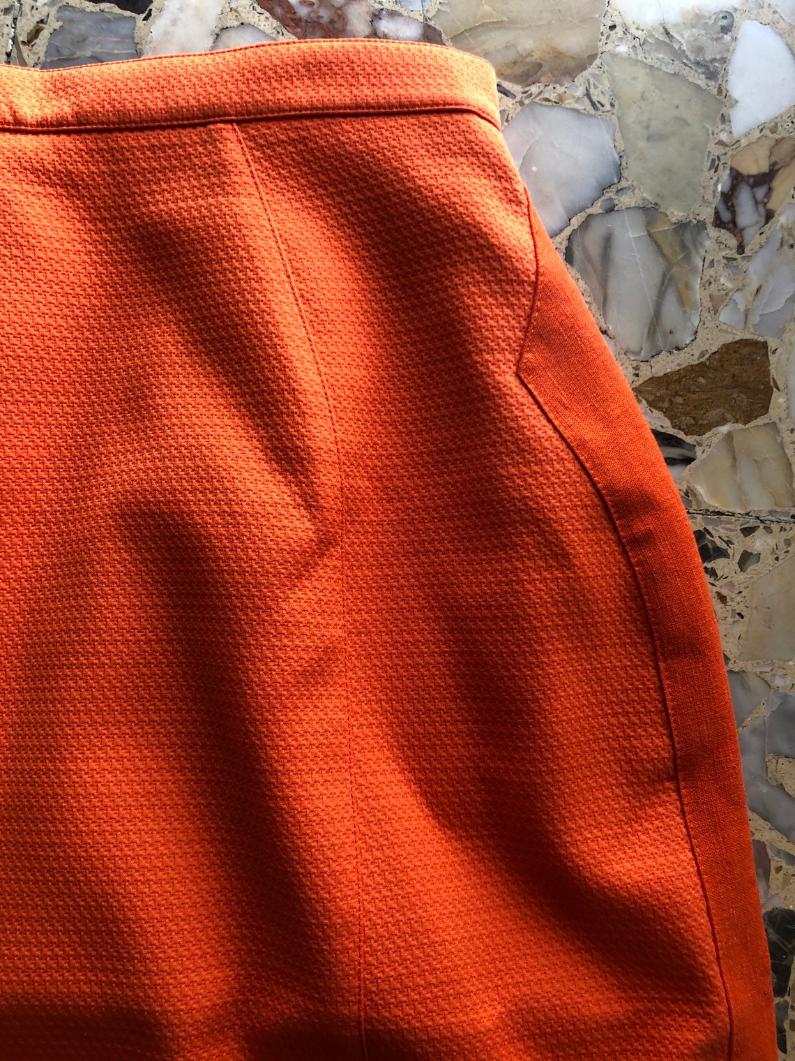 80s Mugler Orange Sailor Button Short Sleeve Hourglass Fitted Jacket ...