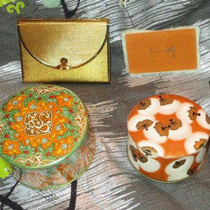 Classic COTY: Unused Deco to Retro 1930s Powder Puff Box & Figural ...