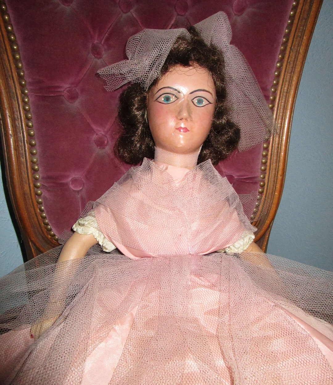 Great Gatsby Ghost? 1920s Bed Doll in Original Dress ~vintage DECO ...