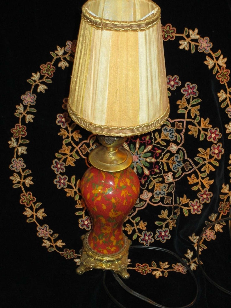 Mod 1960s-70s Italian Murano MCM Lamp ~chic Table Light & Tri-color ...