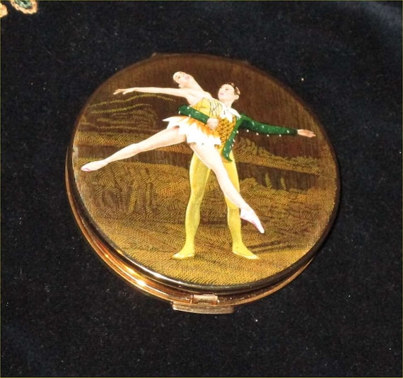 Sale! SWAN Lake! Beautiful Baron Ballerina Compact By… - Gem