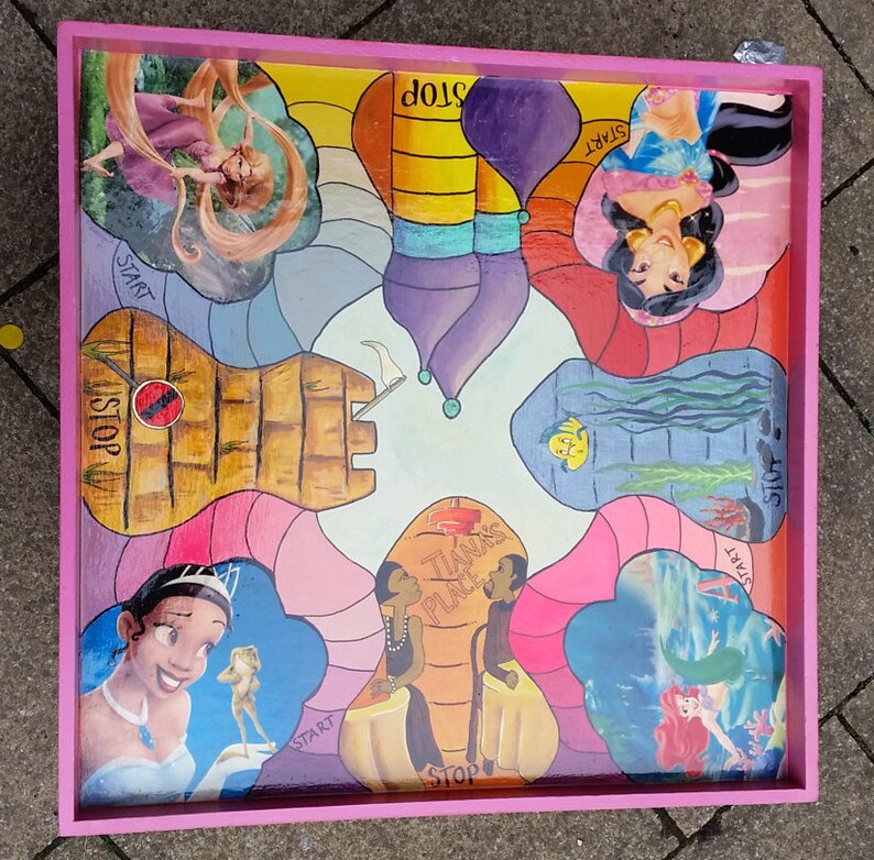 Ludi board game Hand made and painted on both sides | Etsy