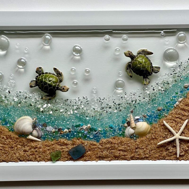 Sea Shell Resin Art - Etsy