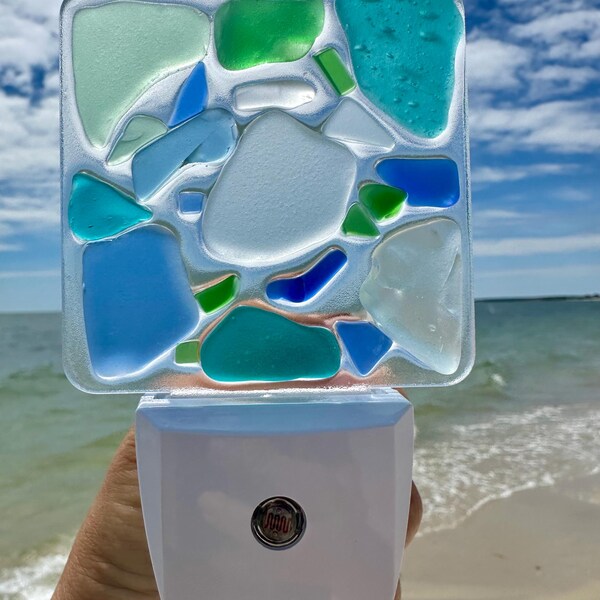 Seaglass Night Light - Etsy