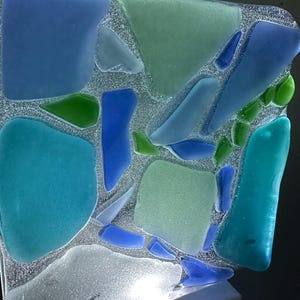 Sea Glass Night Light, Dusk to Dawn Night Light, Coastal Night Light ...