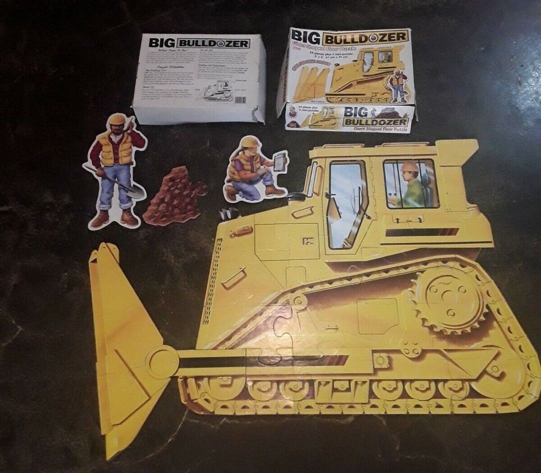 Big Bulldozer Giant Floor Puzzle 2'x3' Pre-owned MISSING 1PC OF ROCK - Etsy