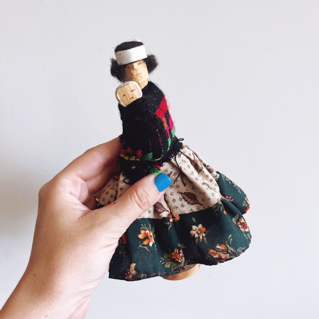 Vintage Folk Art Peruvian Doll Mother With Baby - Etsy