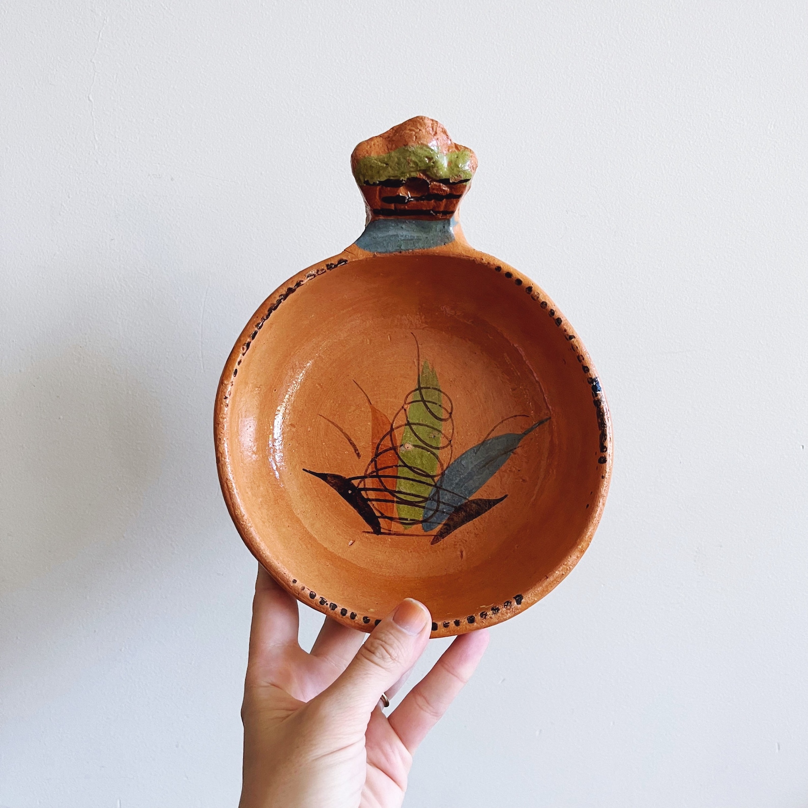 Vintage Mexican Red Clay Pottery Handmade Bowl - Etsy