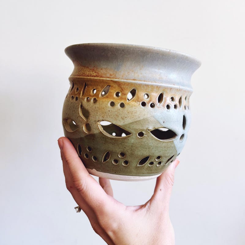 Ceramic Luminary - Etsy