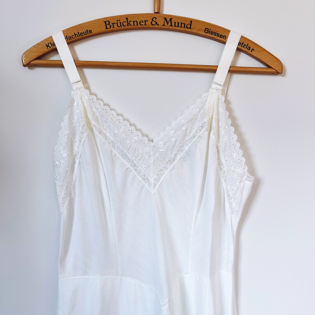 Vintage White Cotton Nightgown - XS - Etsy