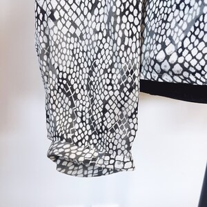 Vintage Barrie Pace Silk Snakeskin Print Womens Blouse Size 6 - Etsy