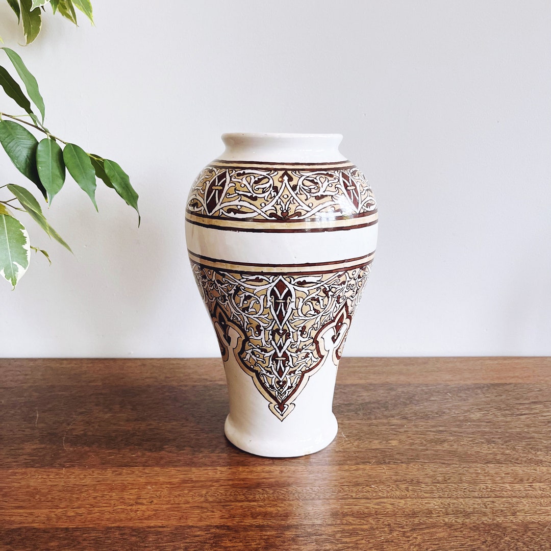 Vintage Egyptian Sornaga Ceramic Pottery Vase - Etsy