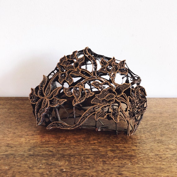 Vintage Indonesian Copper Floral Tjap / Batik Stamp - Etsy