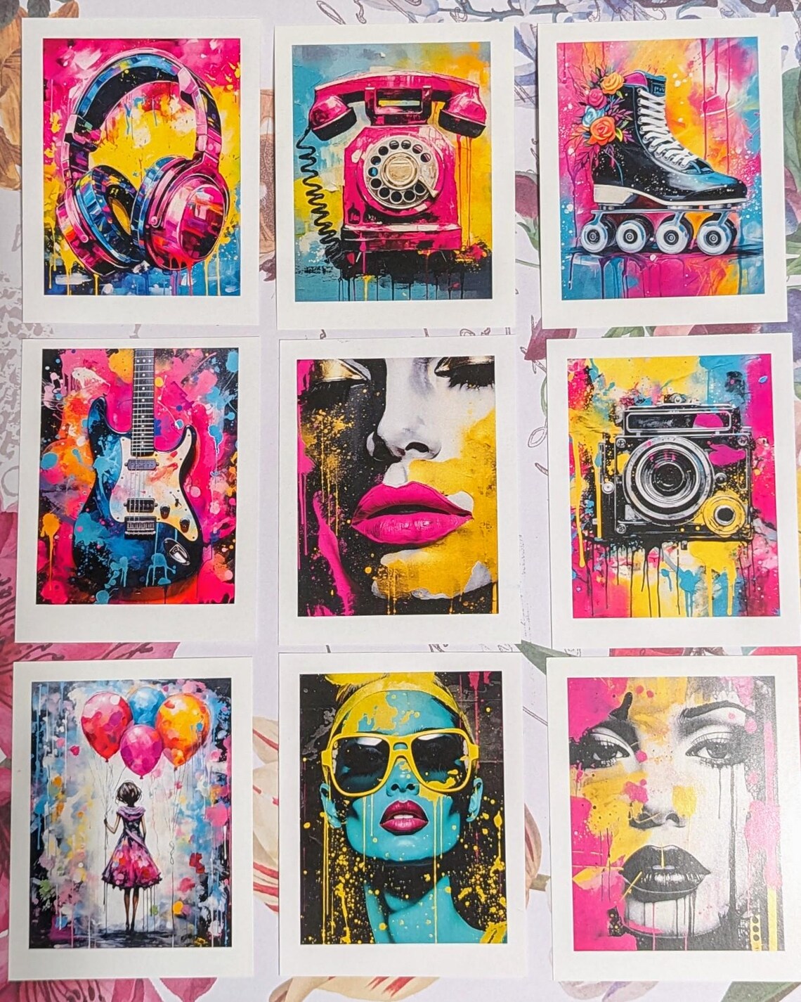 Pop Art Style Mini Notes Stationery for Penpals and Love Letters - Etsy