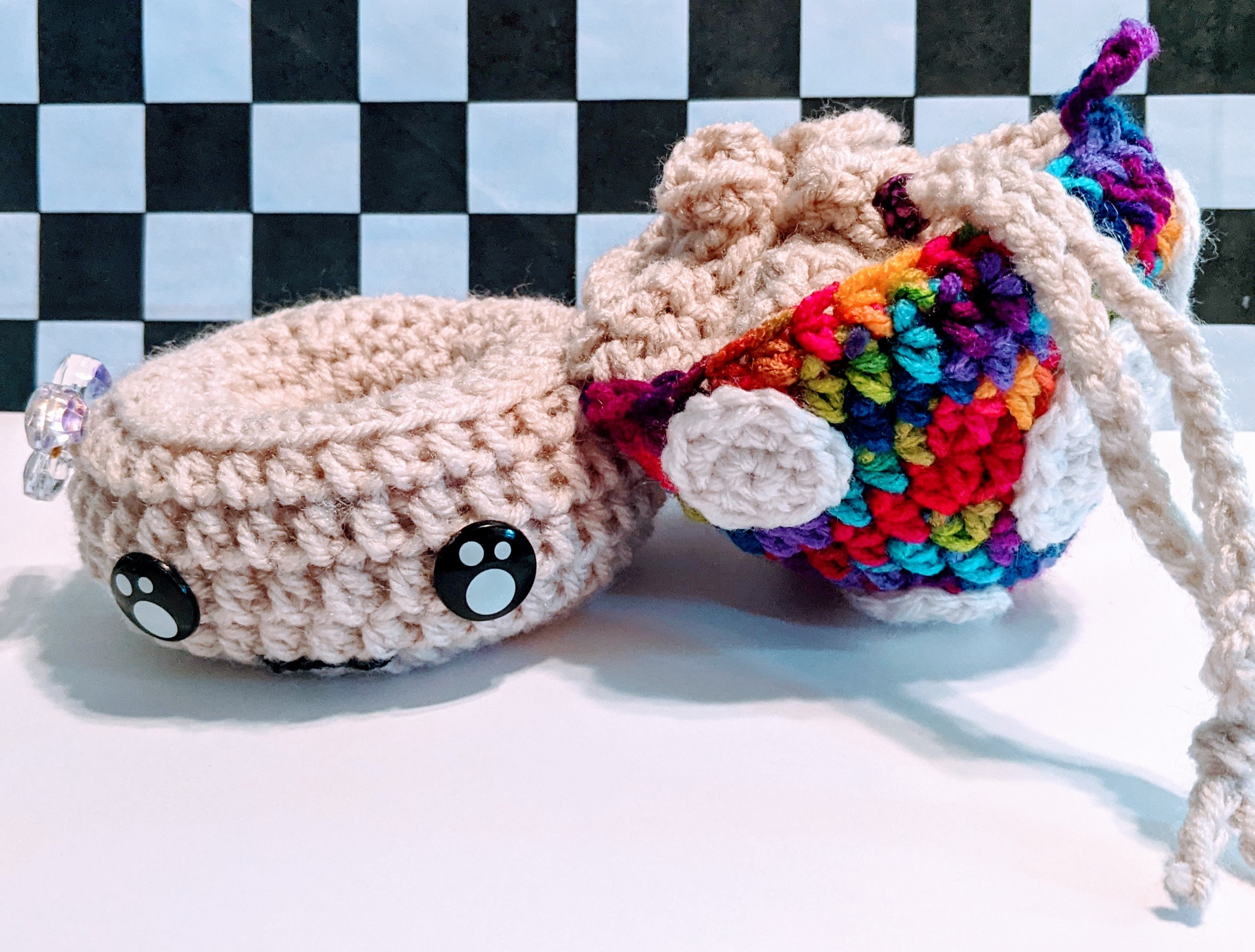 Mushroom Stuffie Dice Bag Amigurumi Kawaii Geeky Gamer Gift - Etsy