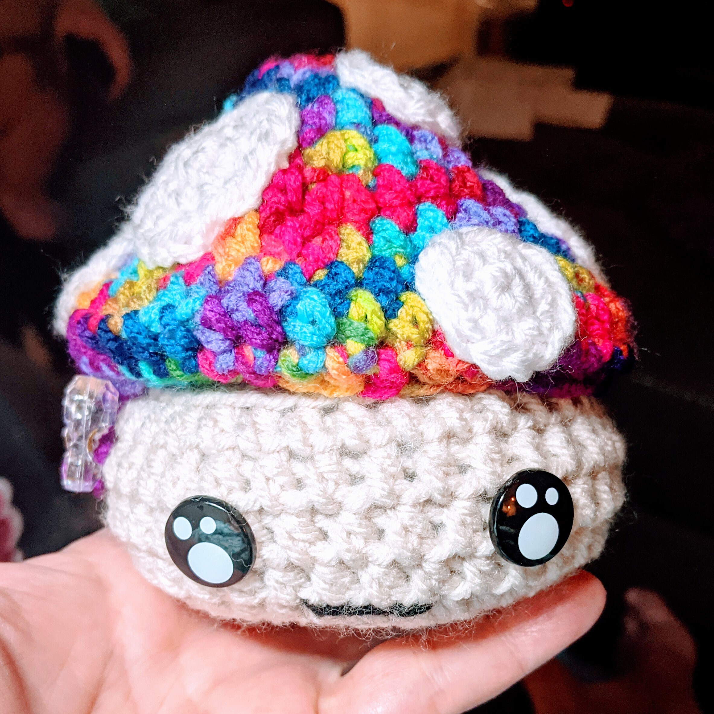Mushroom Stuffie Dice Bag Amigurumi Kawaii Geeky Gamer Gift - Etsy