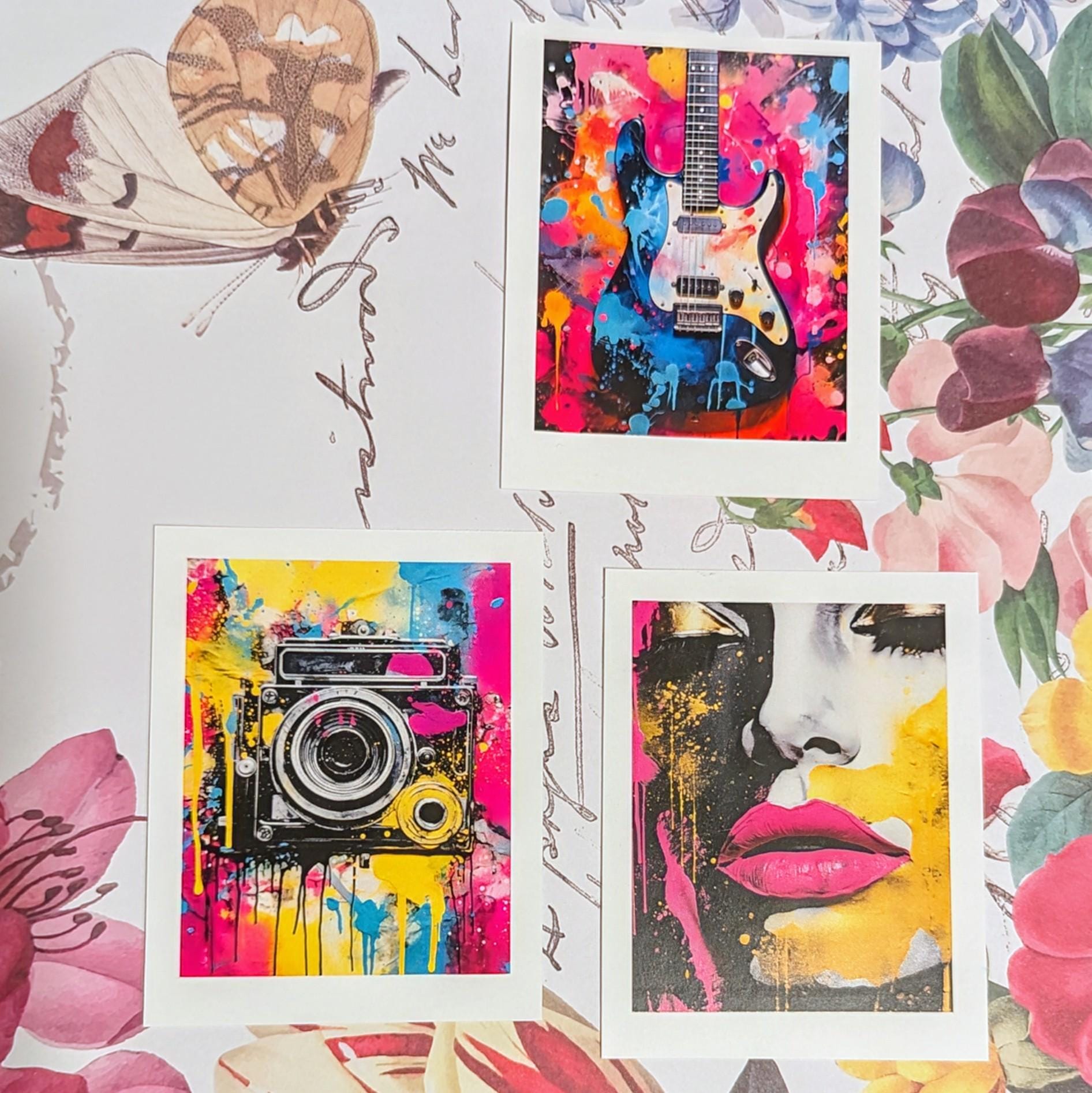 Pop Art Style Mini Notes Stationery for Penpals and Love Letters - Etsy