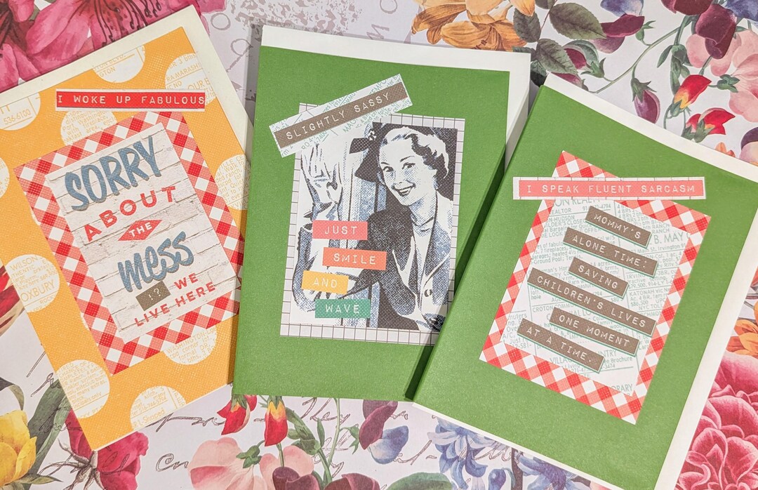 Snarky Ladies Stationery Folio Penpal Gift Fun Friend Cards - Etsy