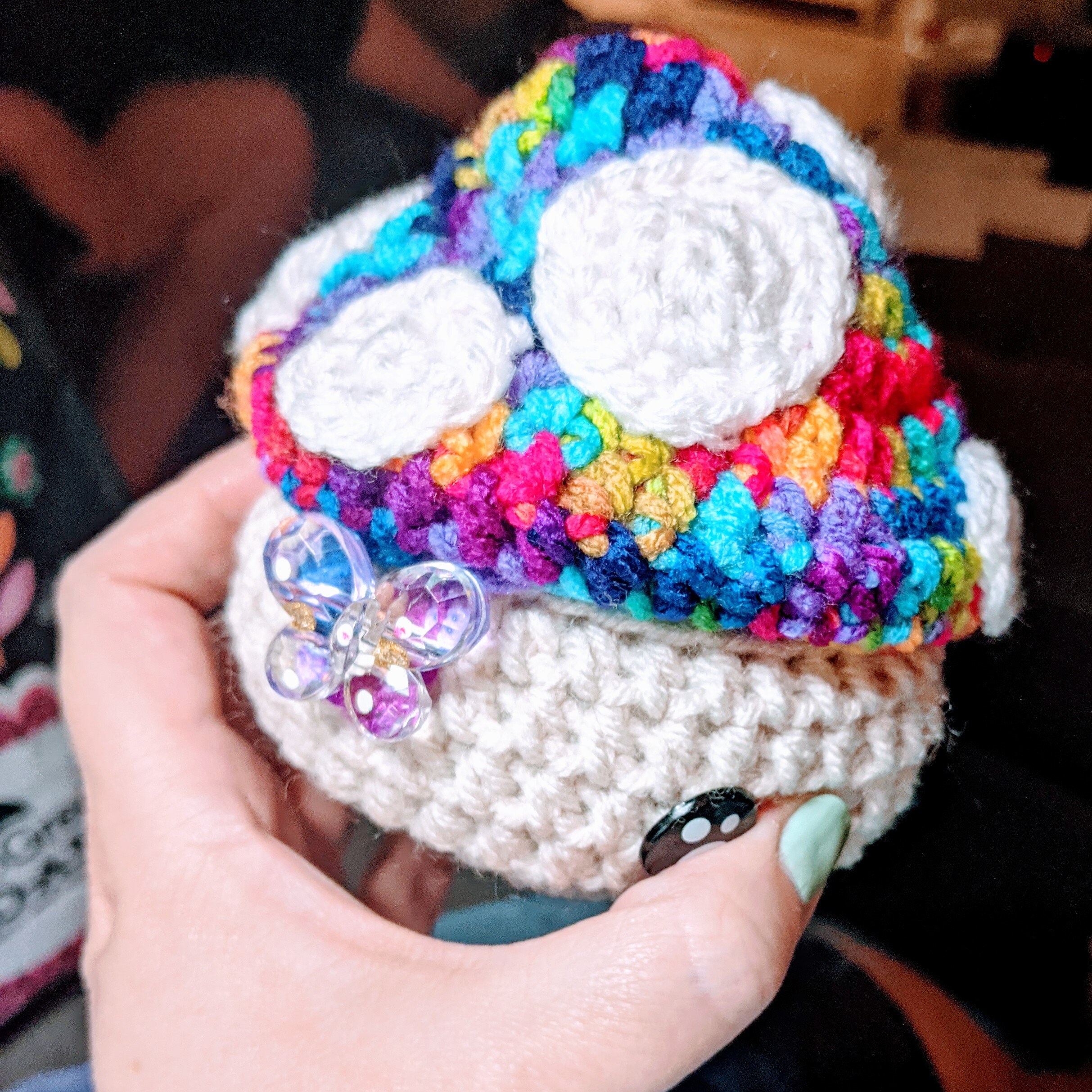 Mushroom Stuffie Dice Bag Amigurumi Kawaii Geeky Gamer Gift - Etsy