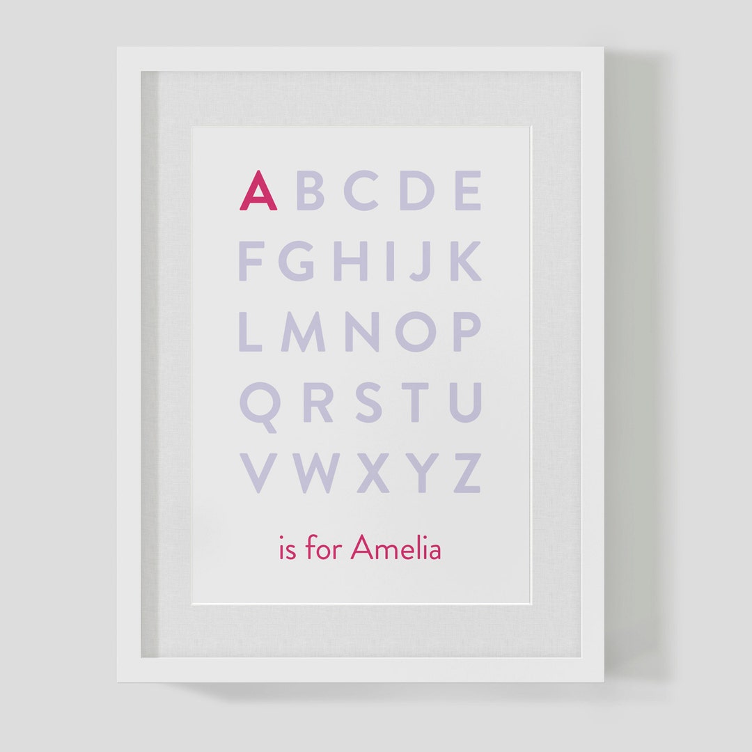 Personalised Baby / Children's Alphabet Name / Monogram / - Etsy