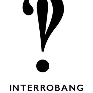 INTERROBANG Poster Print Custom Colours Designer - Etsy