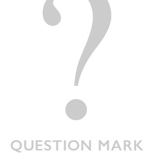 QUESTION MARK poster print custom colours designer | Etsy