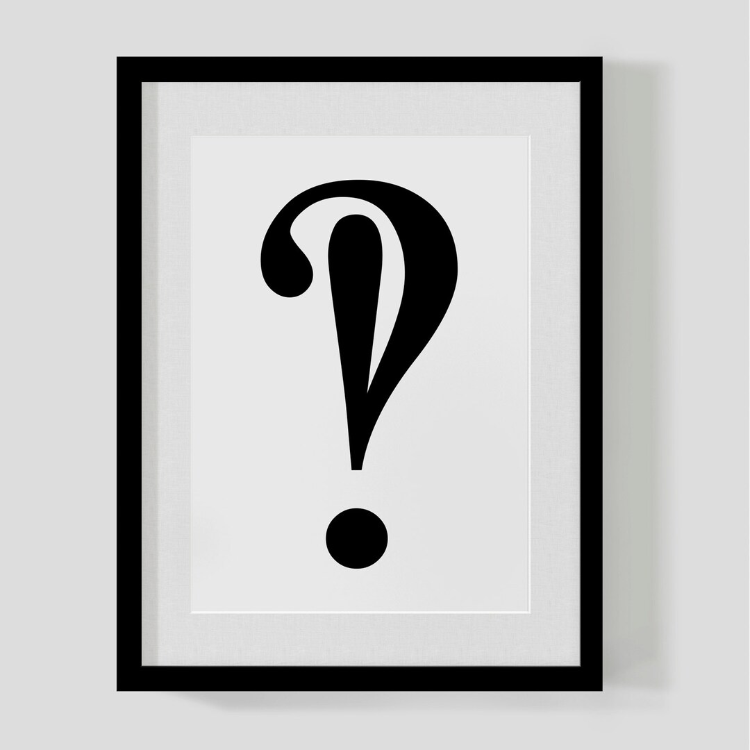 INTERROBANG Poster Print Custom Colours Designer - Etsy