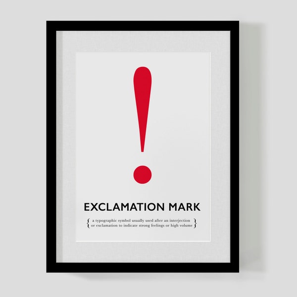 Exclamation Mark - Etsy