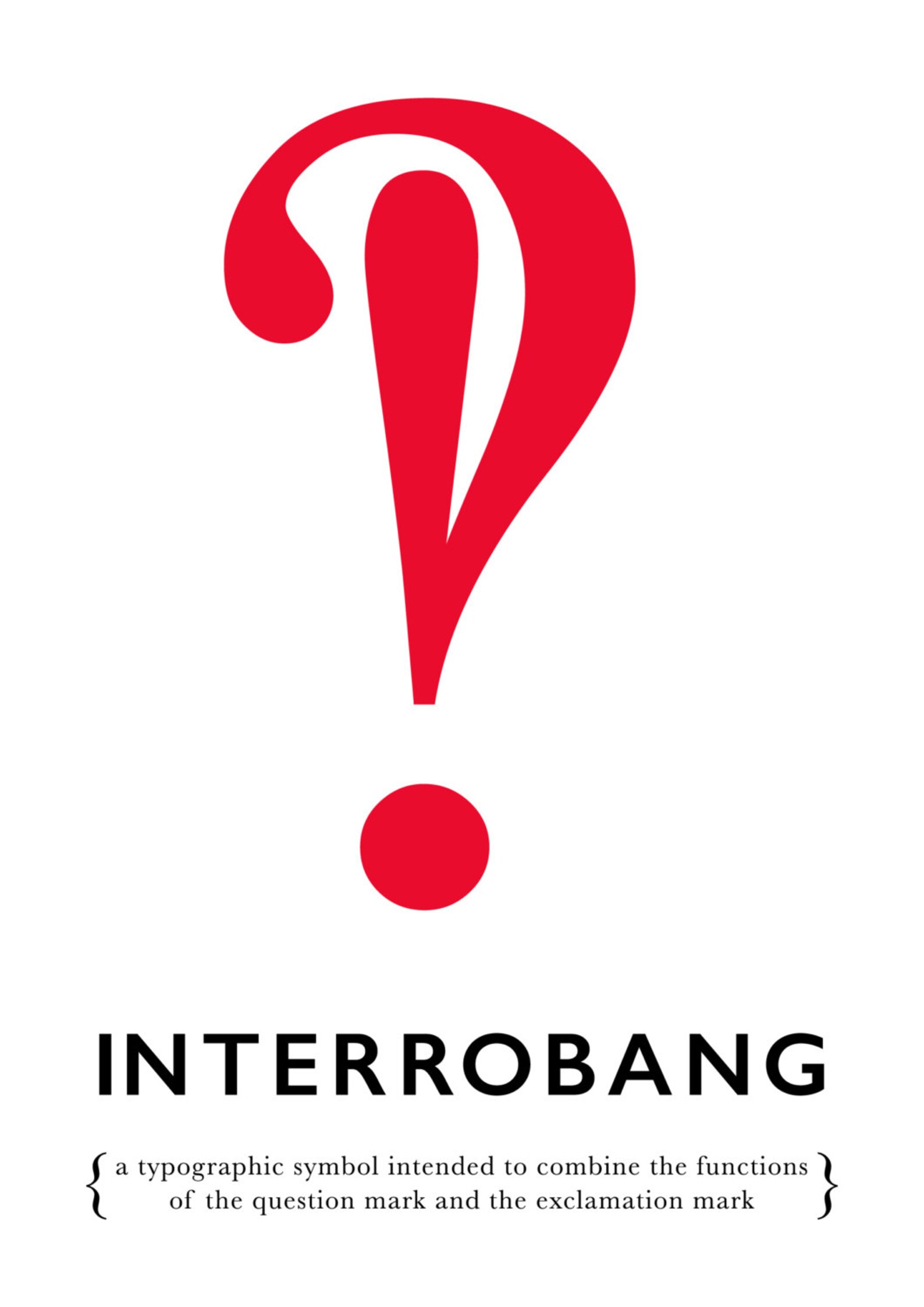 INTERROBANG Poster Print Custom Colours Designer - Etsy