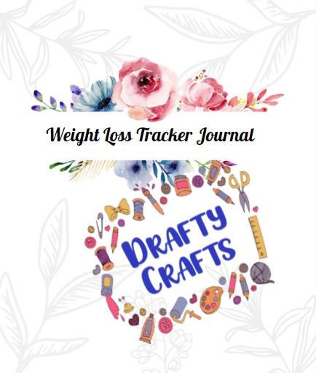 Printable PDF Weight Loss Health Tracker Journal Pages Floral Themed - Etsy