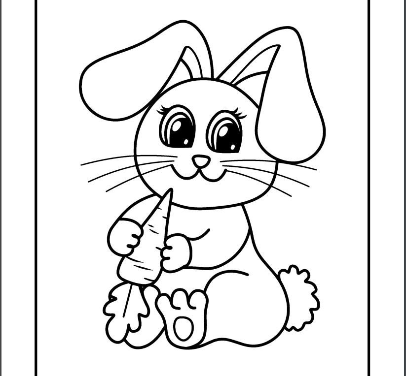 50 Pages Printable Easter Coloring Pages PDF - Etsy