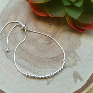 17th Birthday Gifts for Girls, 925 Sterling Silver Beaded Bracelet, 17 ...