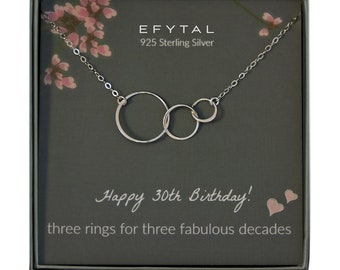 30th Birthday Necklace | Etsy