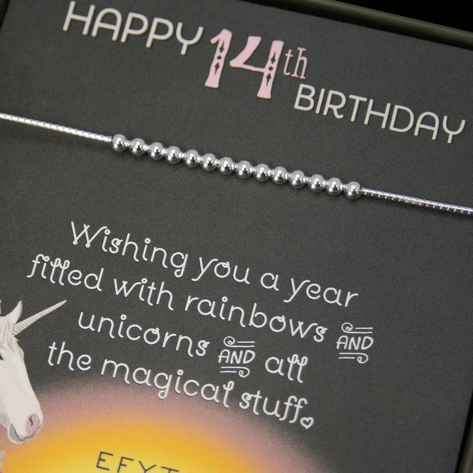 14th Birthday Gifts for Girls 925 Sterling Silver Bracelet on | Etsy